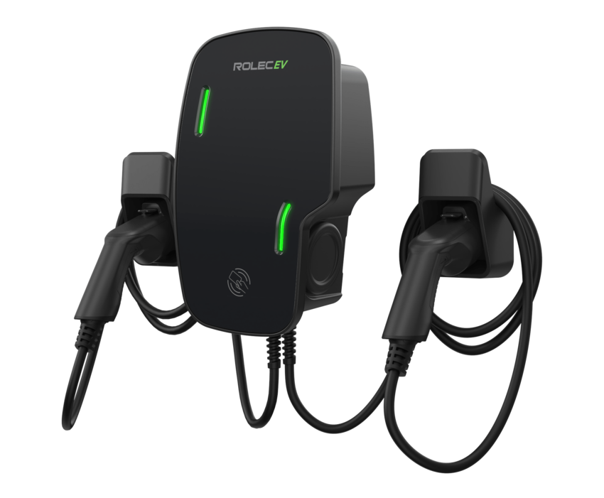 Rolec ROLEC3150B Zura Smart EV Charger - 2 x up to 7.4kW Type 2 5m ...