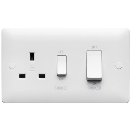 45A Cooker Control Units & Outlet Plate - Verso | Best4Electrics